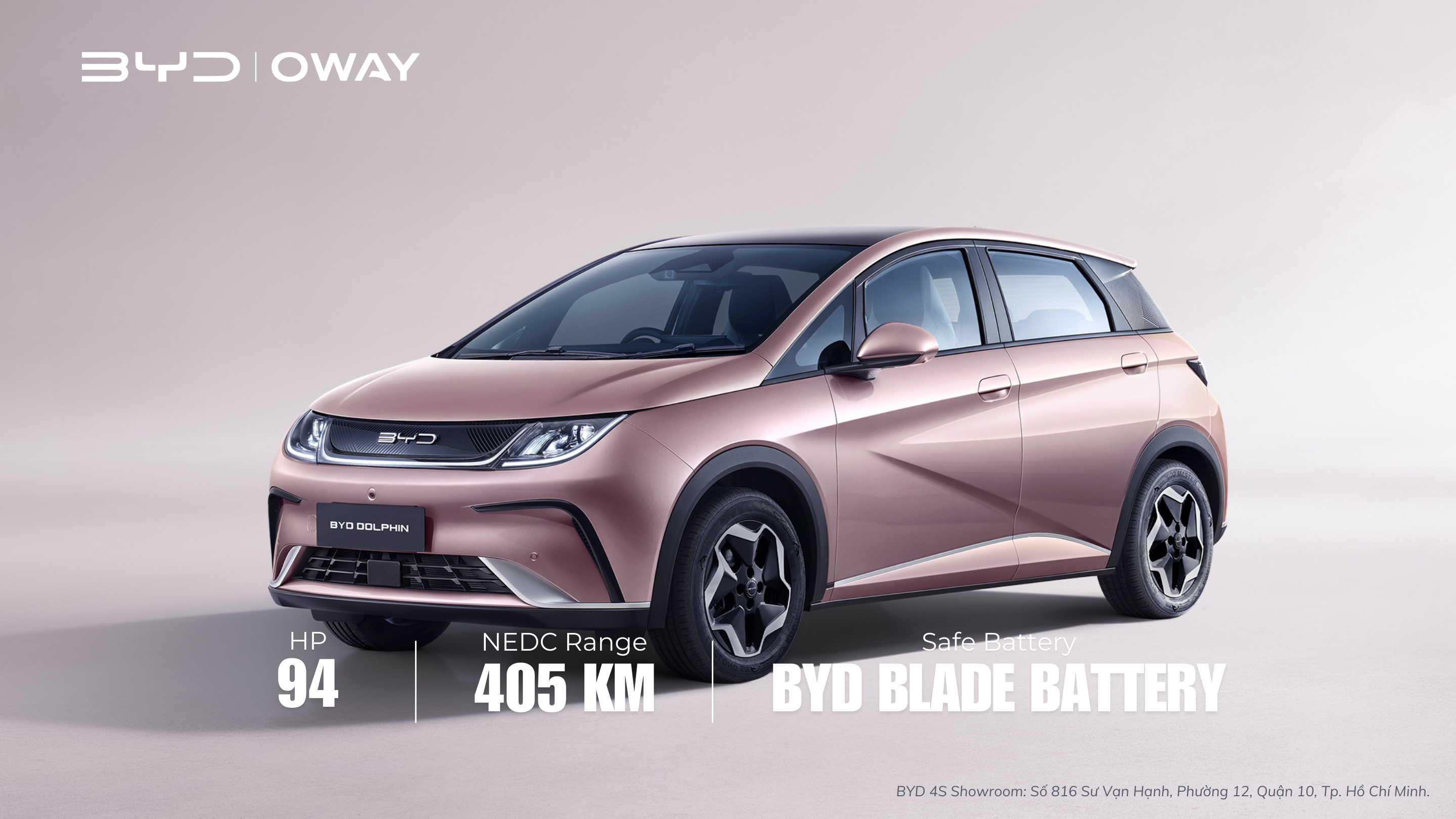 BYD Dolphin - Coral Pink | BYD Auto - BYD Việt Nam - BYD Oway Sài Gòn